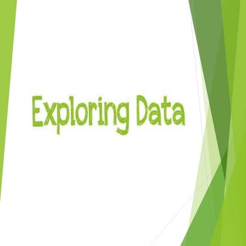 Lesson 1 Exploring Data Ppt