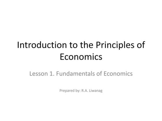 Introduction to macroeconomics | PPT