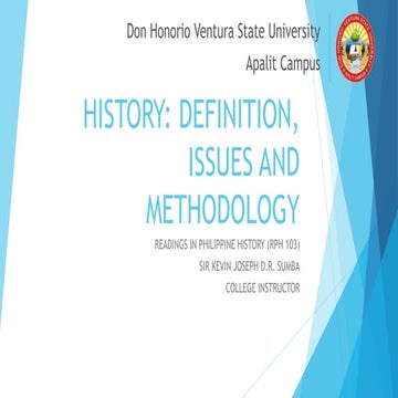Lesson 1 - History - Definition, Issues and Methodology.pptx