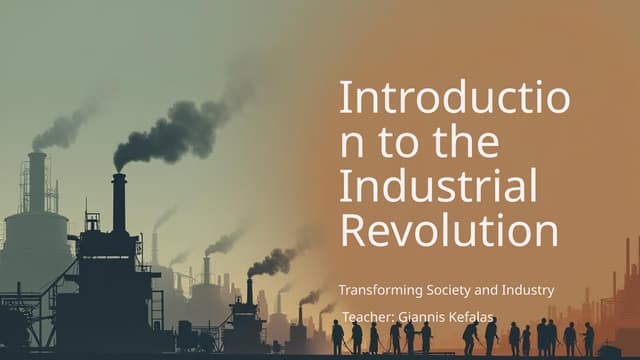 Industrial Revolution presentation slide | PPTX
