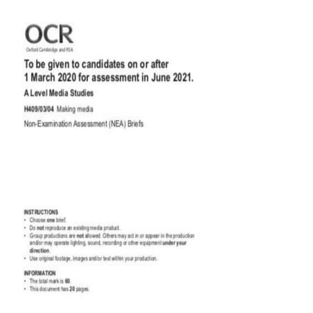 Lesson 1 nea brief annotations | PPT