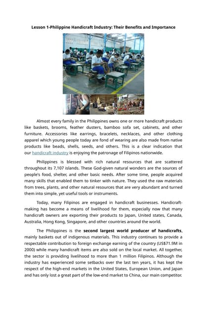 TLE 10-HANDICRAFT (MACRAME AND BASKETRY) | PPTX