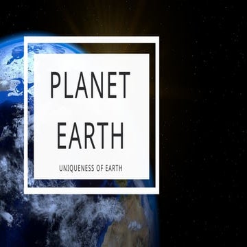 EARTH AND LIFE SCIENCE - INTRODUCTION TO THE PLANET EARTH | PPTX