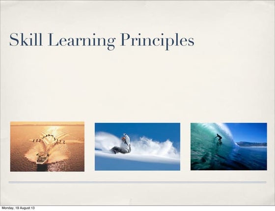 Principles of skill learning | PPT