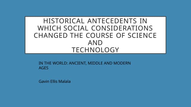 Ancient technology in world history | PPTX