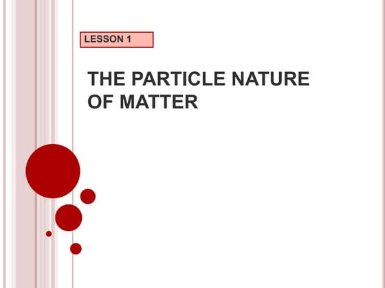 The kinetic molecular theory of matter | PPT