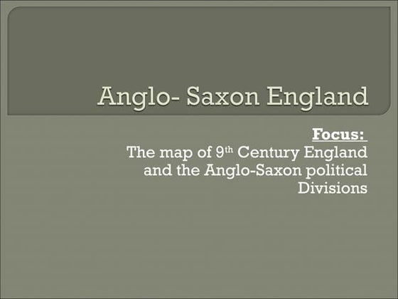 Anglo saxon life 4 | PPT