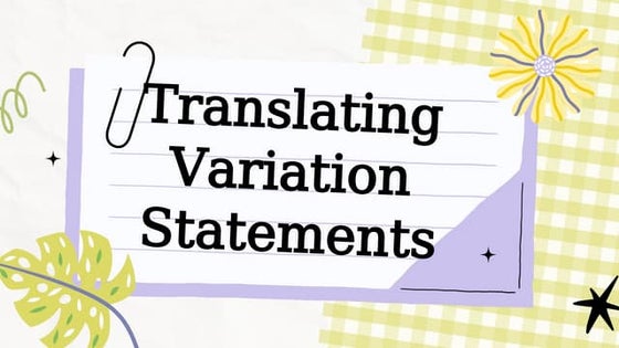 Mathematics 9 Lesson 4-C: Joint and Combined Variation | PPTX | Physics ...