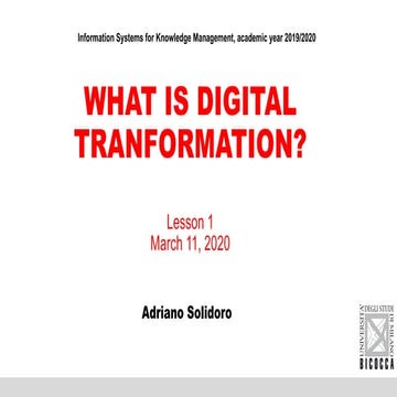Bricks of Digital Transformation | PDF