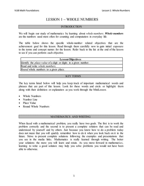 Rounding whole numbers | PPTX