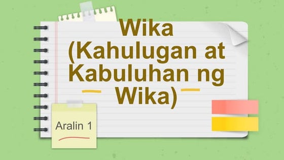 Fil1 aralin 1-katuturan at katangian ng wika | PDF