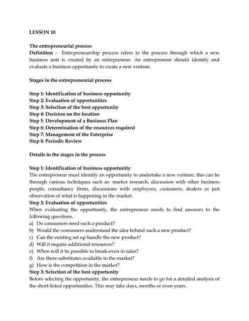 Entrepreneurship: Business planning Chapter Two | PPTX | Startups ...