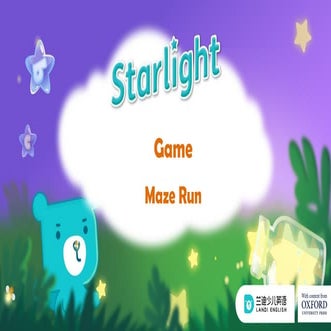 Starlight Game Maze Run for Kids-Learning Game | PPTX