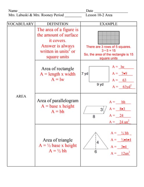 10.1 area of polygons 1 | PPT