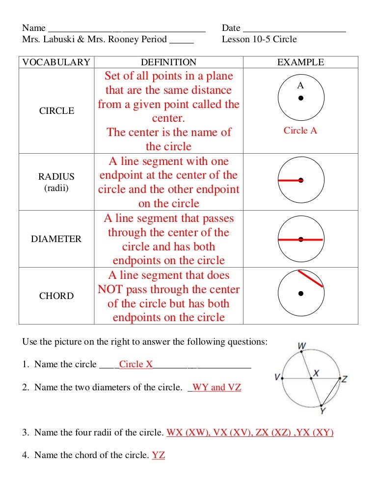 Lesson 10 5 Circles lesson-10-5-circles