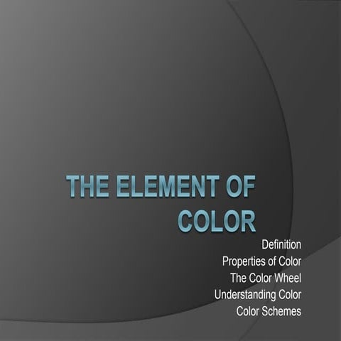 Lesson 10 a understanding color | PPTX | Chemistry | Science
