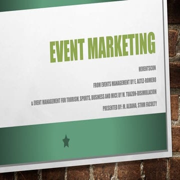 Lesson 10 event marketing | PPTX