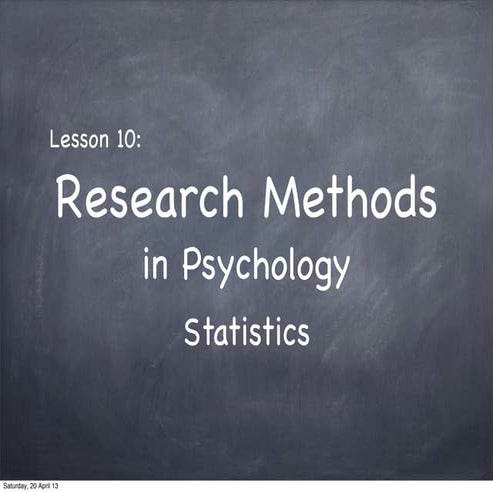 Lesson 10 rm psych stats & graphs 2013 | PDF