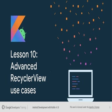 Lesson 10 Advanced RecyclerView use cases.pdf