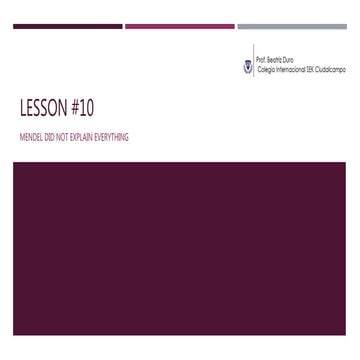 Lesson 10 complex patterns of inheritance | PPTX | Blood Disorders ...