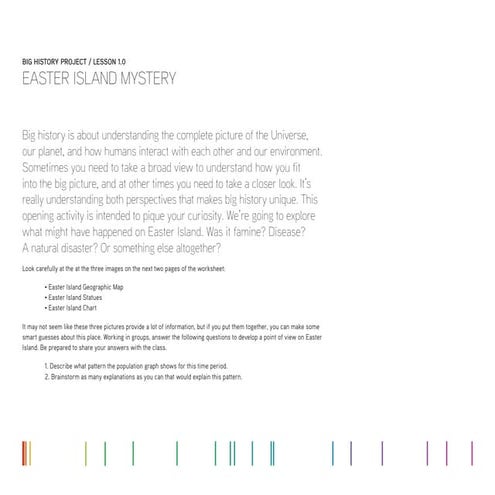 Lesson 1.3 Easter Island Mystery | PPT