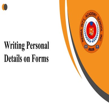 Lesson 10 Writing Personal Details on Forms.pptx