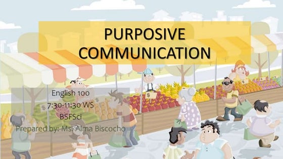 Introduction to purposive communication | PPT