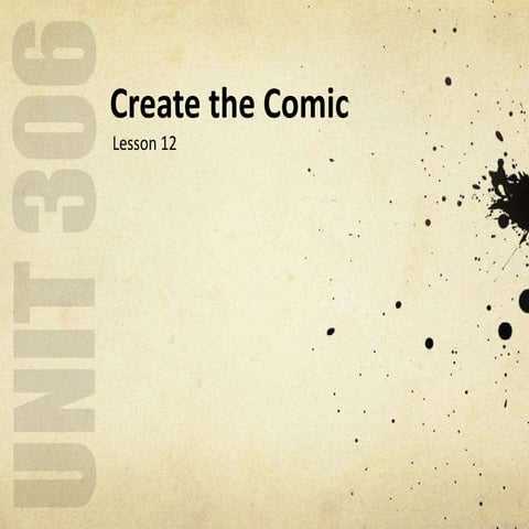 Elements of a Comic - | PPTX
