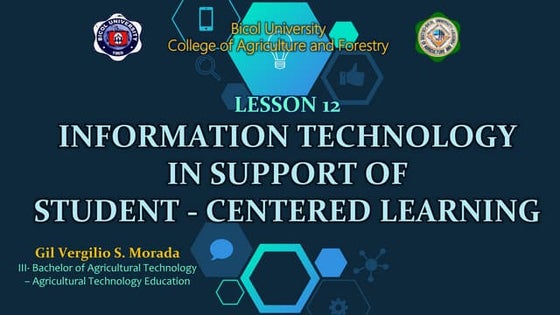 Information Technology In Supporting of Student-Centered Learning | PPTX