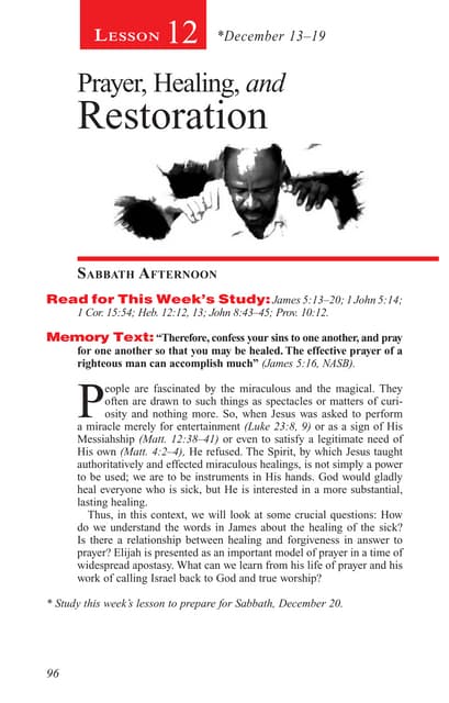 Faith and Healing | Anglican Journal | PDF