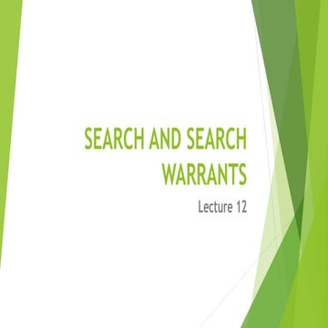 Lesson12 Search And Search Warrants Pptx