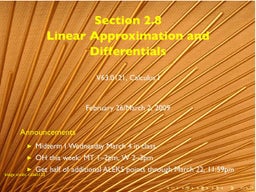 Lesson 12: Linear Approximation | PPT