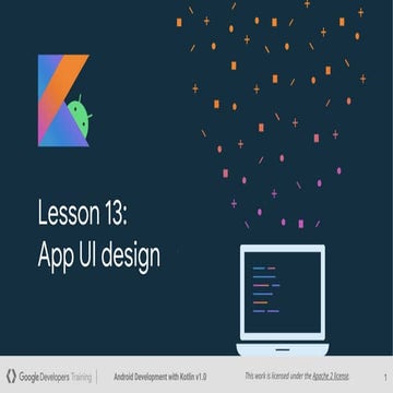 Lesson 13 App User Interface Design of movile app | PDF