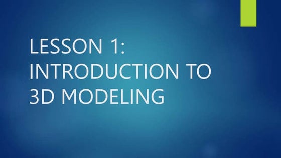 3D environment | PPTX | 3-D Graphics | Computer Software and Applications