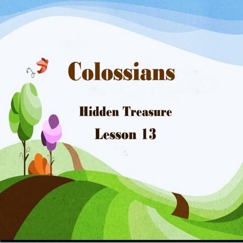 Lesson 13 Hidden Treasure | PPT | Christianity | Religion & Spirituality