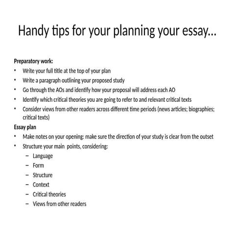 A level essay writing Lady Chatterley's Lover | PPT