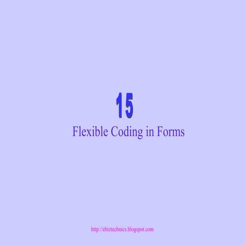 Oracle Forms Coding Ppt Programming Languages Computing 