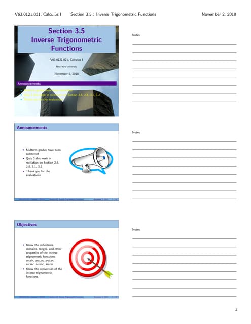 Lesson 12 derivative of inverse trigonometric functions | PPT
