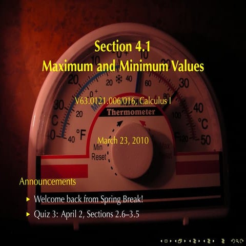 Lesson 16: Maximum and Minimum Values | PDF