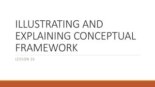 Theoretical & conceptual framework | PPT