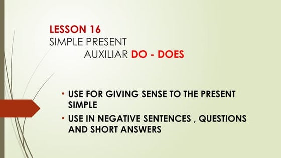 LESSON 15 PRESENT SIMPLE - AFFIRMATIVE ultimo.pptx