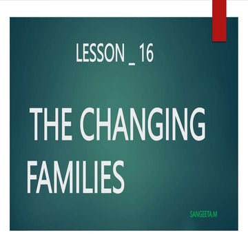 LESSON _ 16 THE CHANGING FAMLIES.pptx