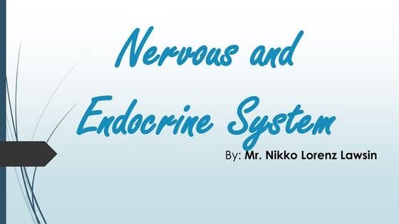 Science. The Nervous System and their functions pptx | PPT