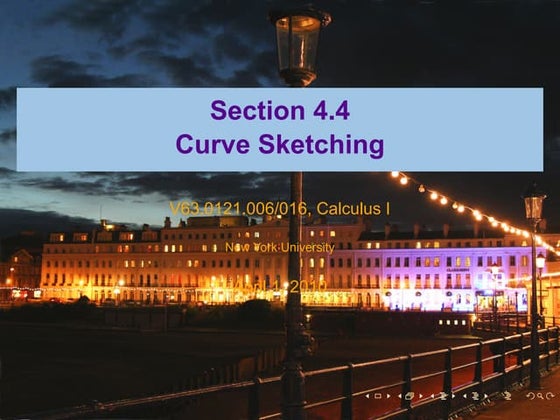 Lesson 21: Curve Sketching (Section 021 handout) | PDF