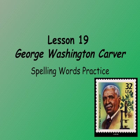 Lesson 19 spelling powerpoint | PPT