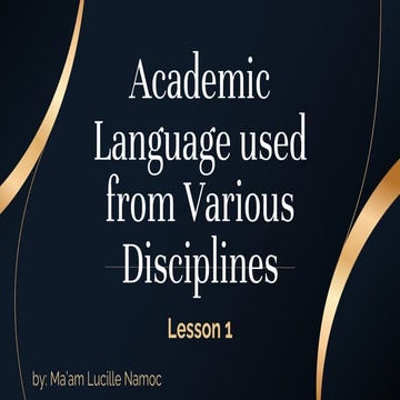 Lesson 1 Academic Used from Various Disciplines.pdf