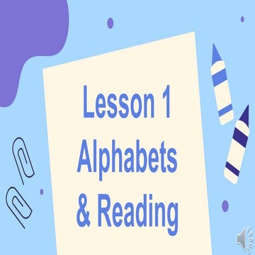 Lesson 1 alphabets [autosaved] | PPT