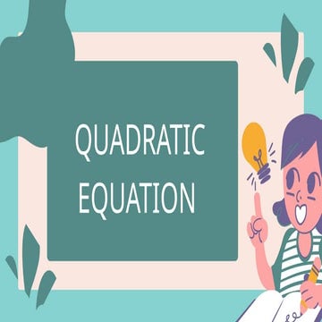 Lesson 1 and 2 solving QE by factoring and extracting the roots Math 9 ...