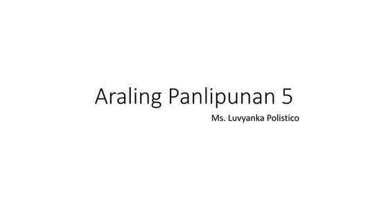 Araling Panlipunan 4 Week 1 - Pangunahing at Pangalawang Direksiyon ...