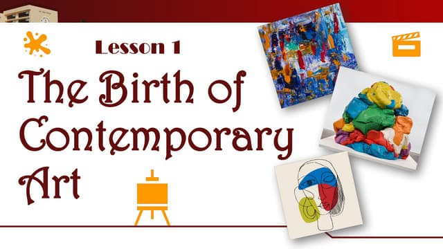 Chapter 1: Contemporary Art SHS Grade 12 | PDF